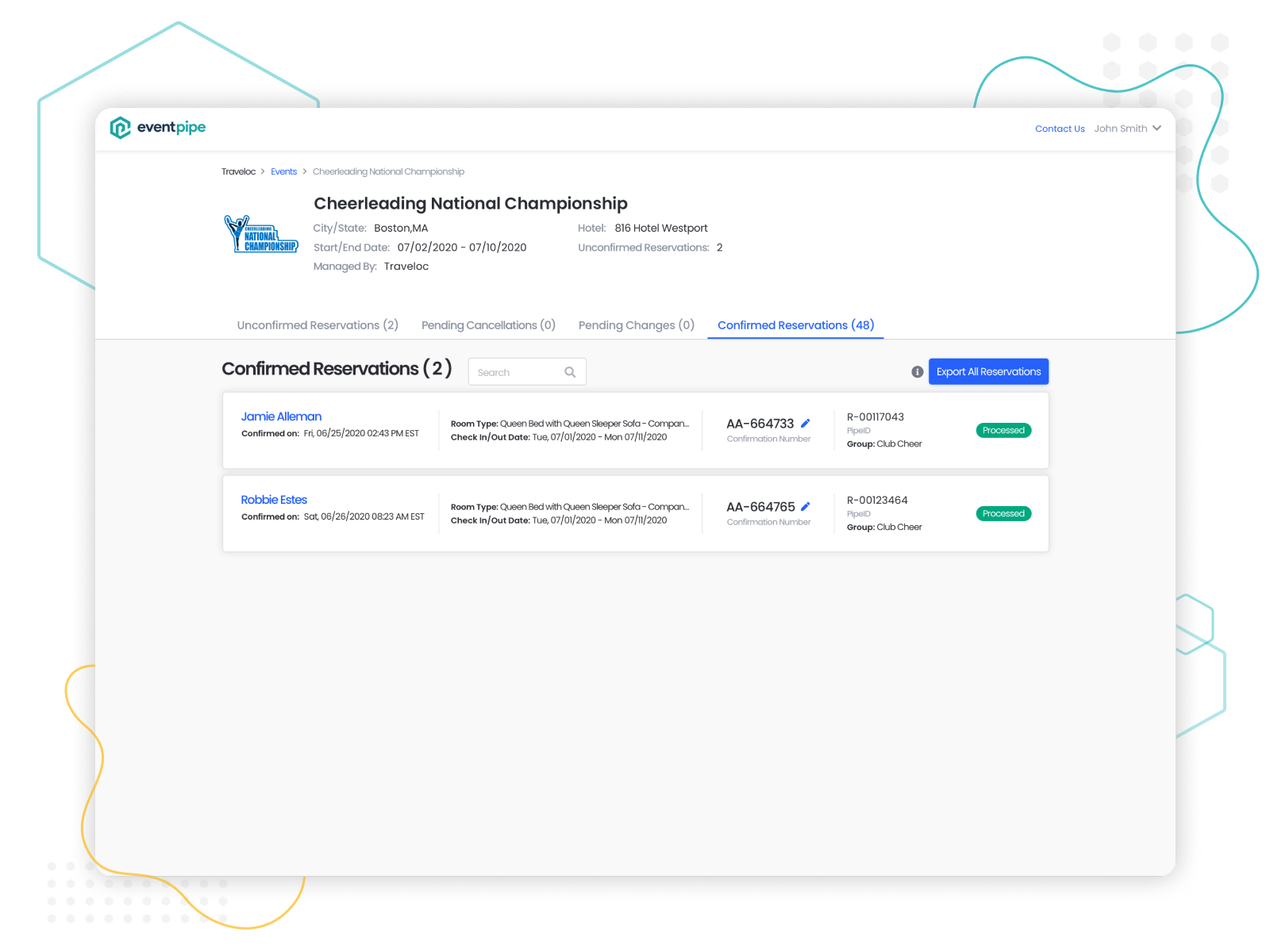 EventPipe | Hotel Booking Software